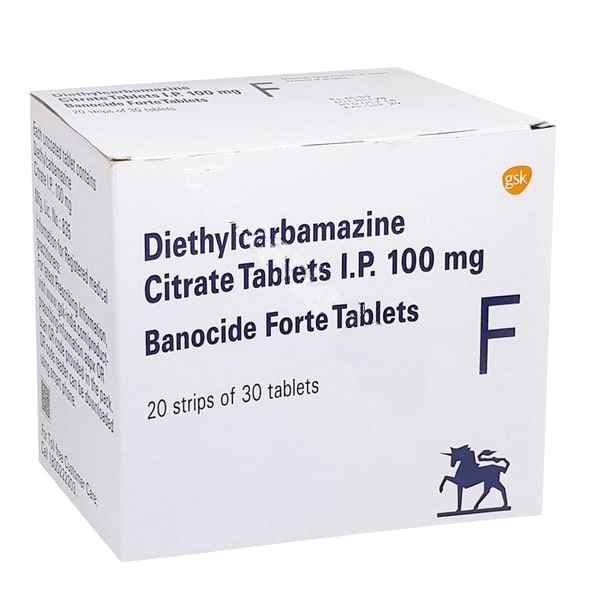 Banocide Forte (Dietilcarbamazina 100mg) | AprazerAM.com